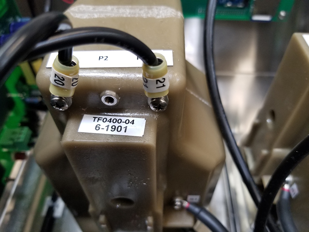 Blown-arc HV transformer swap